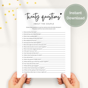 20 Questions About the Couple, Who Knows the Couple Best, Couples ...