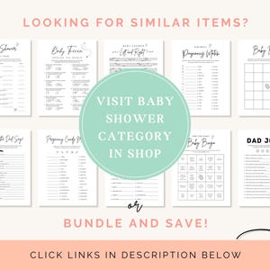 Baby Word Scramble Game, Baby Shower Word Puzzle With Answer Key, Baby ...