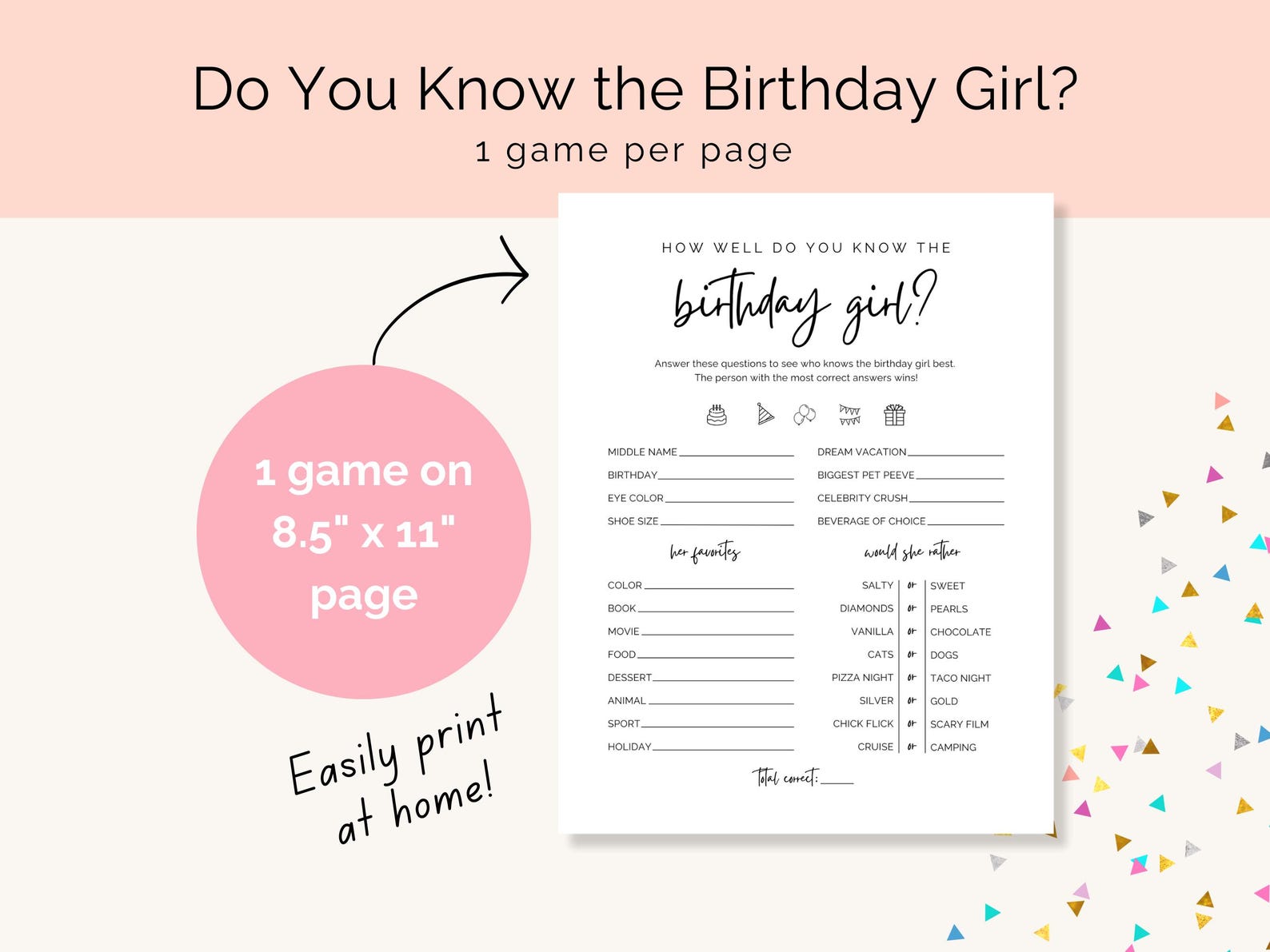 How Well Do You Know the Birthday Girl, Who Knows the Birthday Girl ...