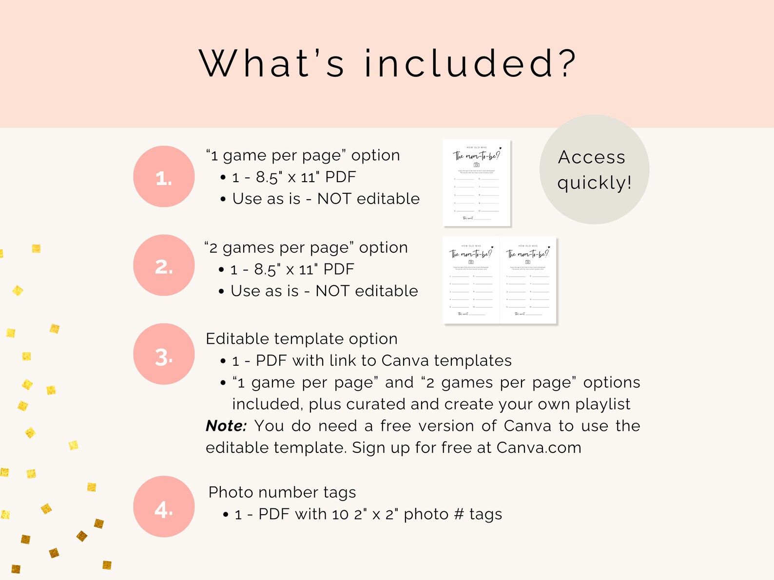 How Old Was the Mom to Be, Guess the Age Baby Shower Game, Guess How ...