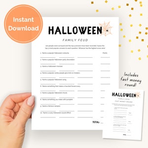Halloween Family Feud With Fast Money Round, Halloween Party Game ...