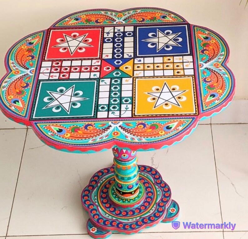Modern Ludo Table, Family Friends, Game Night , Ludo, Board Game. - Etsy