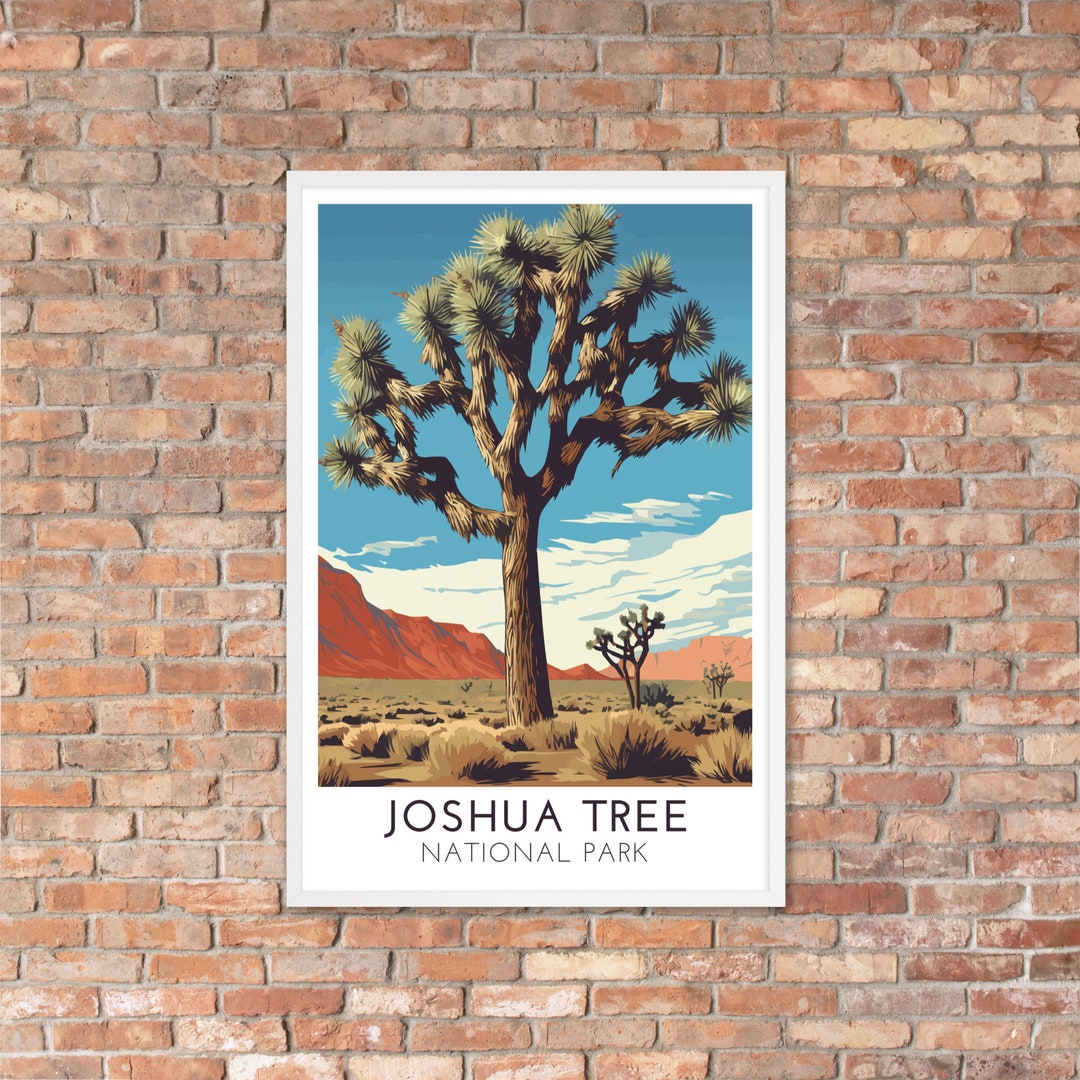 Joshua Tree National Park Framed Poster, Joshua Tree Print, Wall Art ...