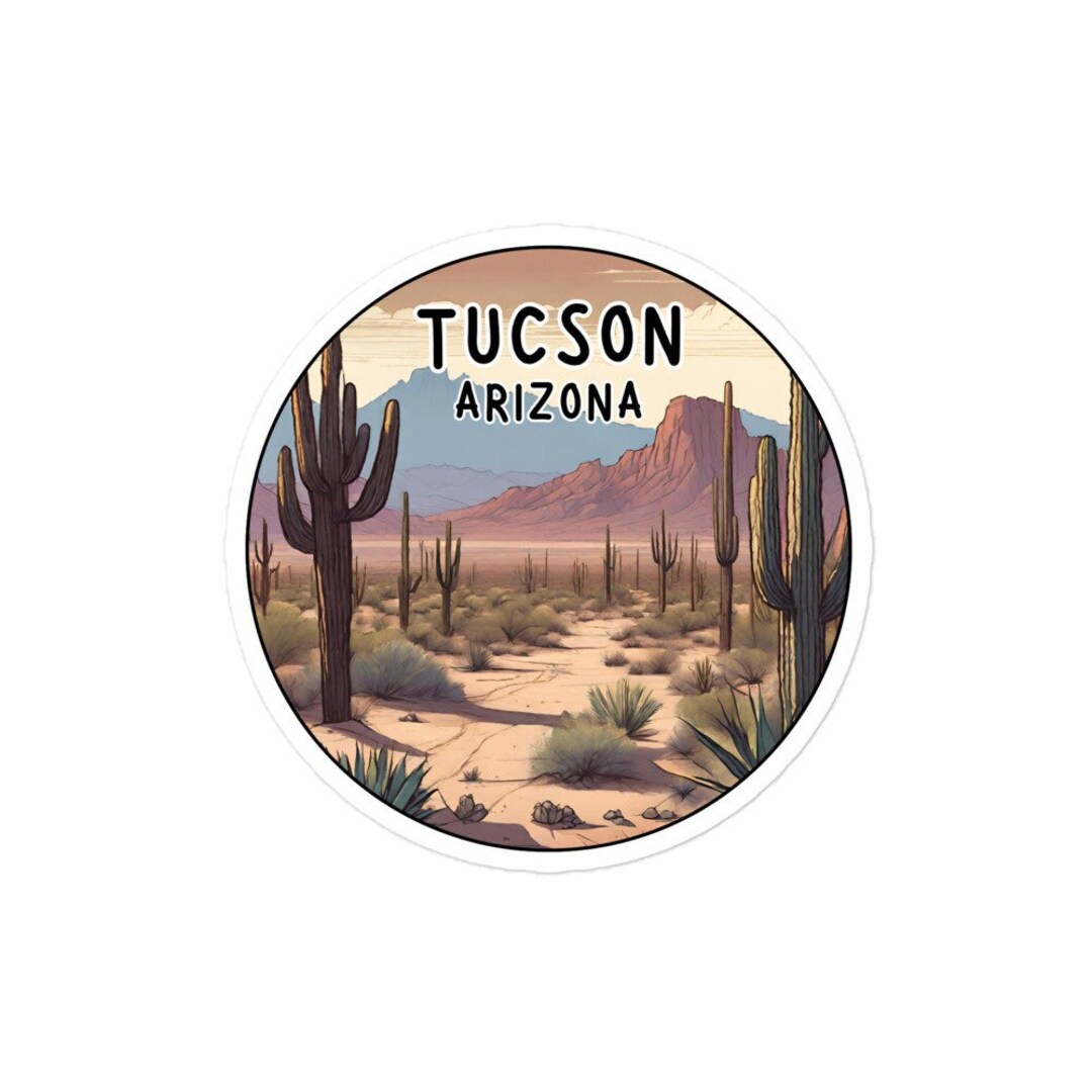 Tucson Sticker, 3 Sizes Window Decal Laptop Sticker Bumper Sticker ...