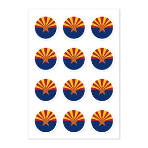 Arizona State Flag Sticker Sheet - Etsy