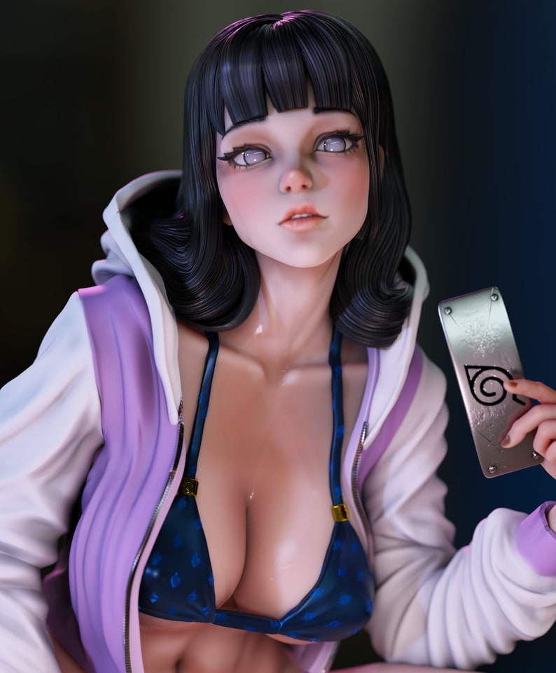 Hinata Naruto Fan Art 3D Printed Resin Model, GK Figurine, SFW NSFW 3dmomoji - Etsy