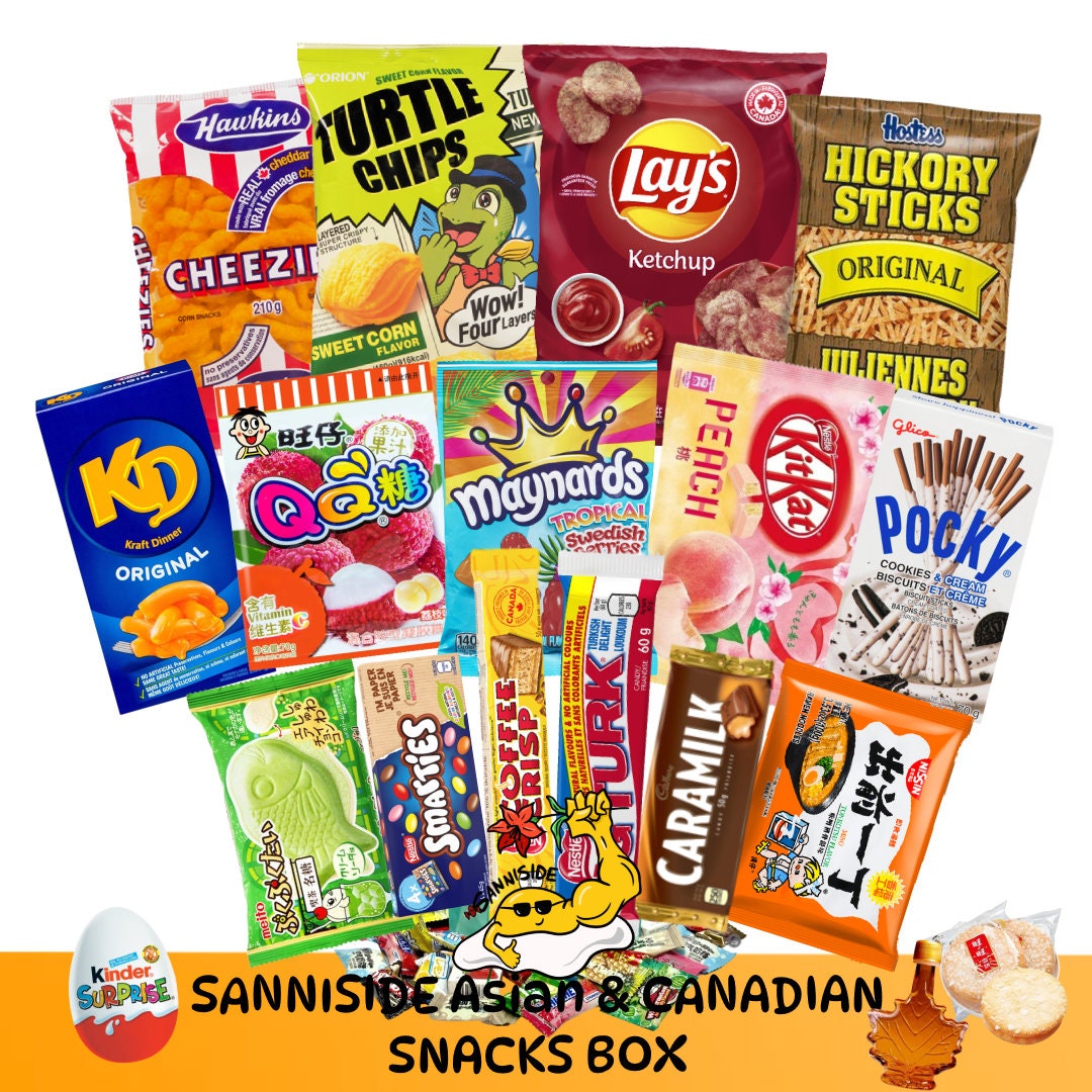 Free Shipping to Canada and USA Mega Mystery Asian & Canadian Snacks ...