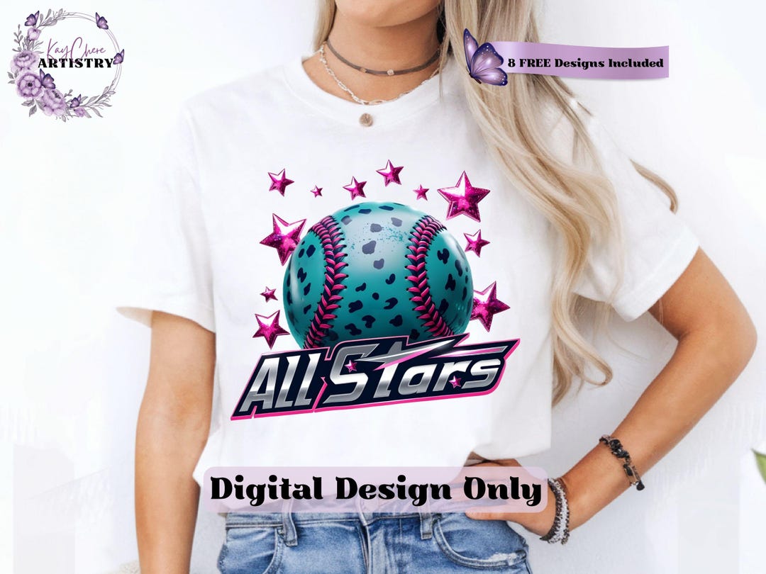 All Stars Softball Png Design, Softball Team Sublimation Png, Sport Png ...