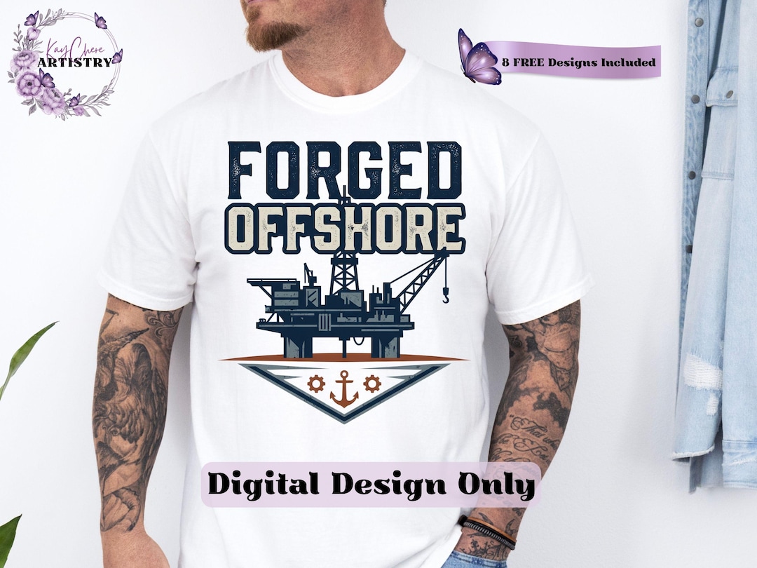 Working Man Offshore Oil Rig Worker PNG, Roughneck Crew Sublimation ...