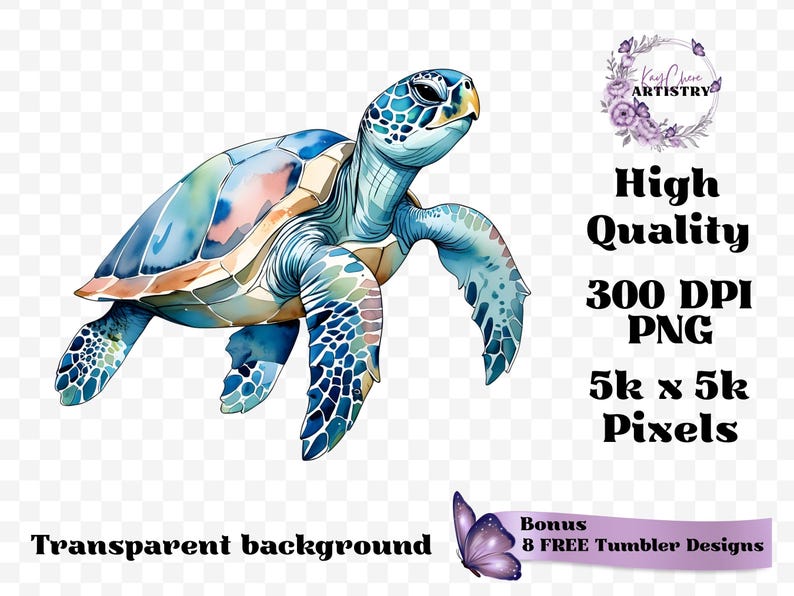 Coastal Beach Watercolor Clipart Set, Tropical Summer Sea Life PNG ...