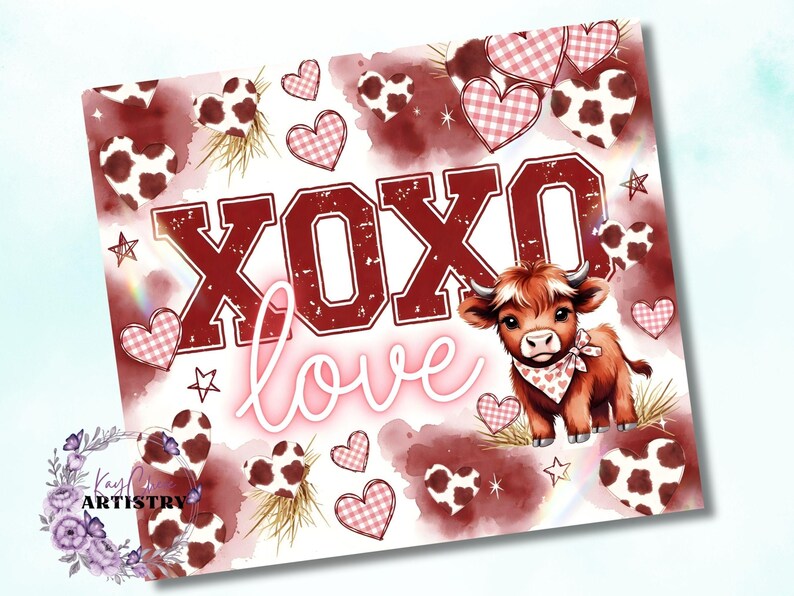 XOXO Valentine Tumbler Wrap Bundle 7 Designs, Coffee Lover, Dog Lover ...