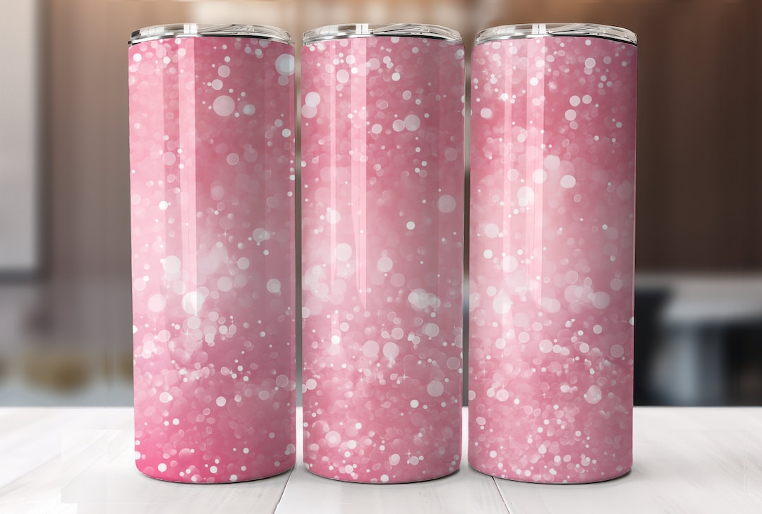 Pink Glitter Tumbler, Skinny Tumbler, Tumbler Download, Digital Tumbler ...