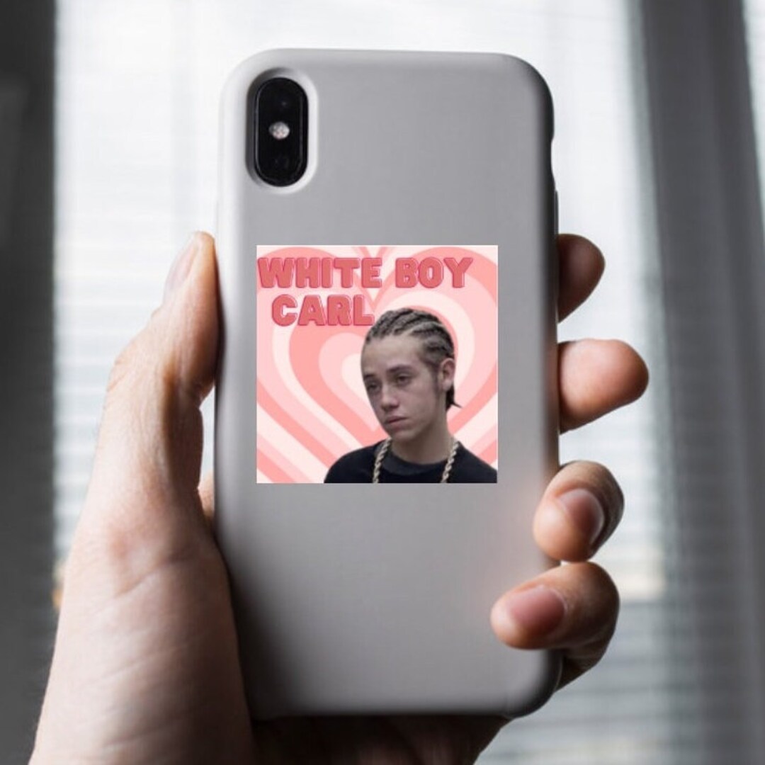 White Boy Carl Sticker - Etsy