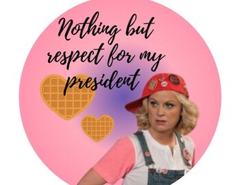 Leslie Knope Waffles Quote Sticker - Parks and Rec - Etsy