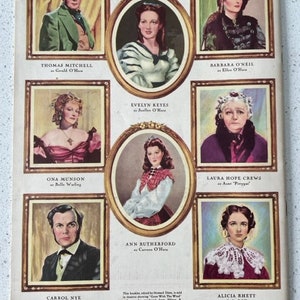 Original 1939 Gone With the Wind Program - Color and B/W - Etsy