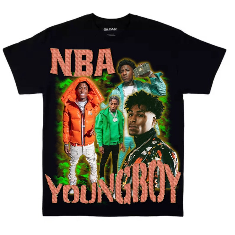 NBA Youngboy Rapper Png, NBA Youngboy Rapper T-shirt PNG Nba Youngboy ...