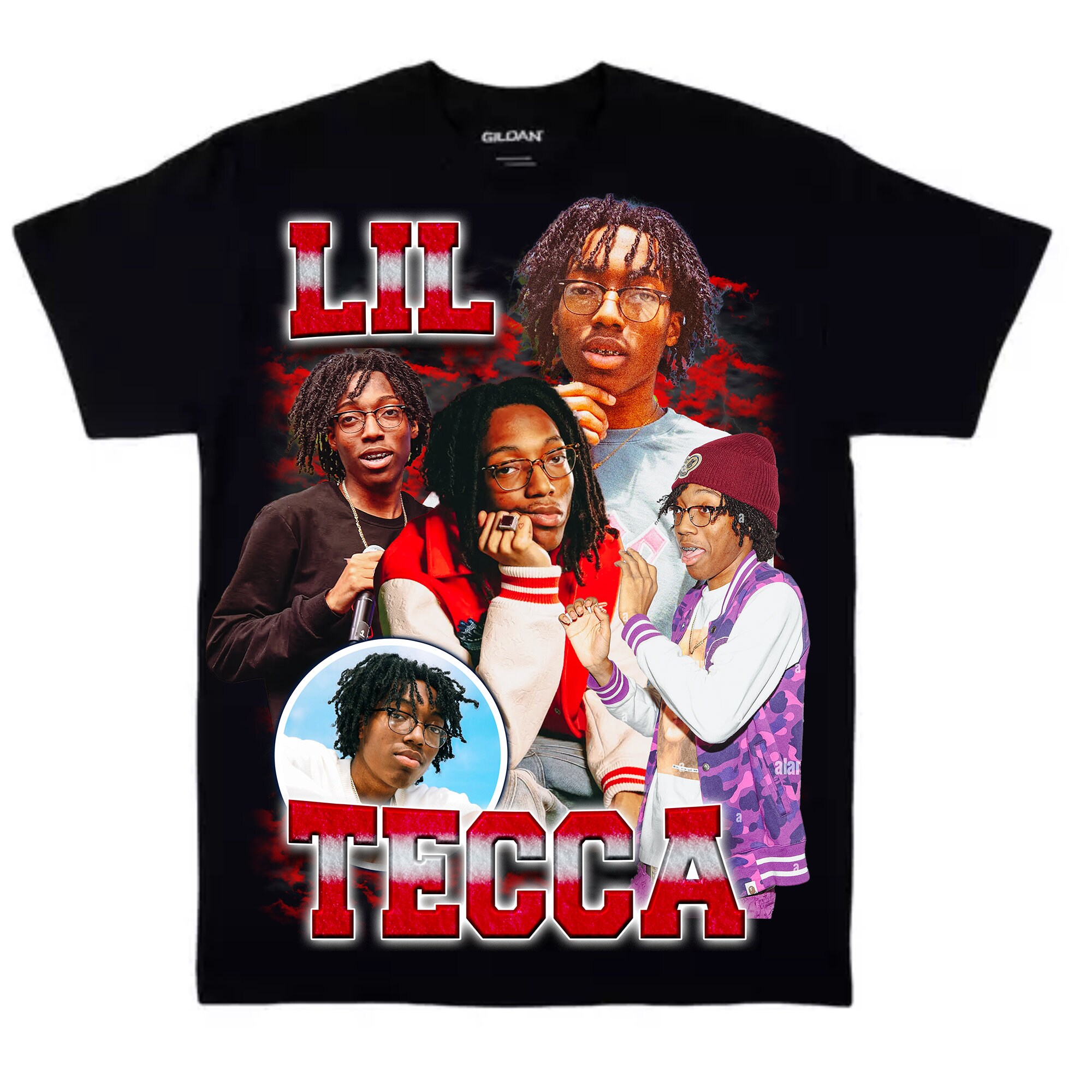 Lil Tecca Png, Lil Tecca T-shirt PNG Lil Tecca Png, Vintage Oversized ...