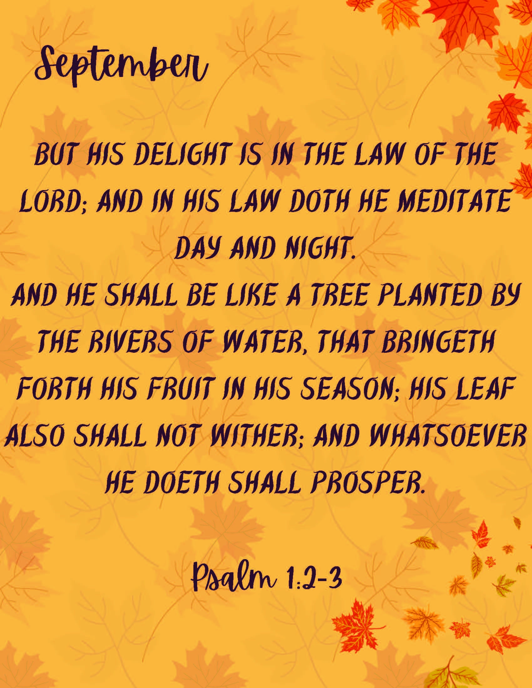 12 Monthly Bible Verse Printables - Etsy