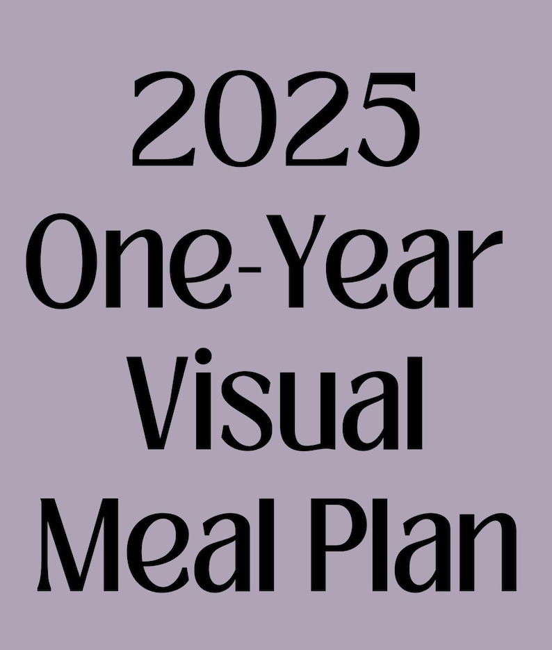 2025 Calendar Meal Plan for Busy Families - Etsy
