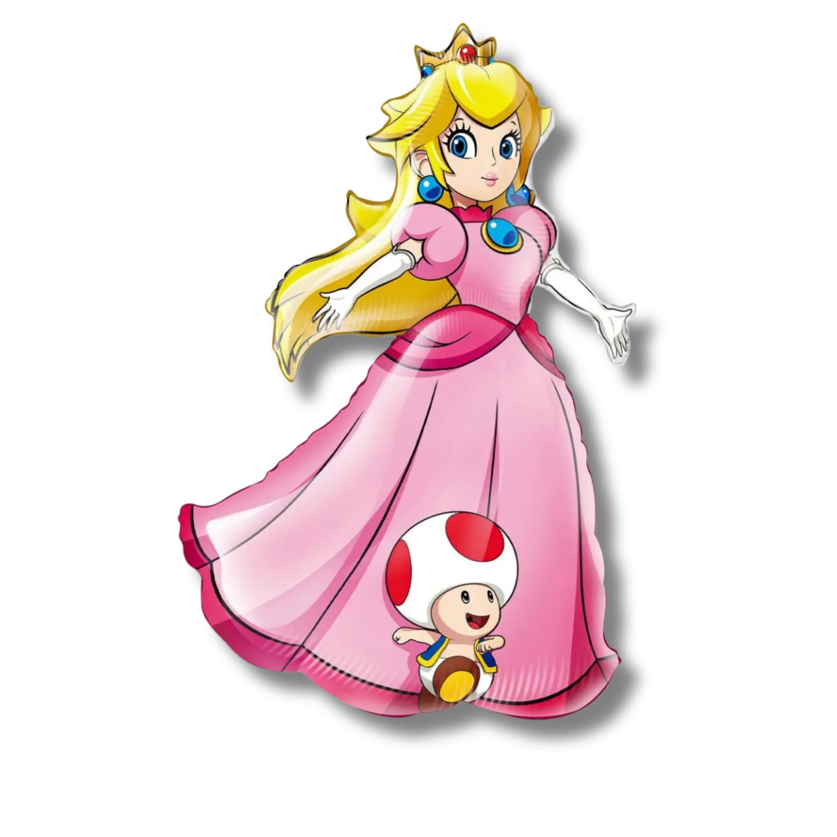 1 Super Mario Princess Peach Balloon Mario Party Supplies Birthday ...