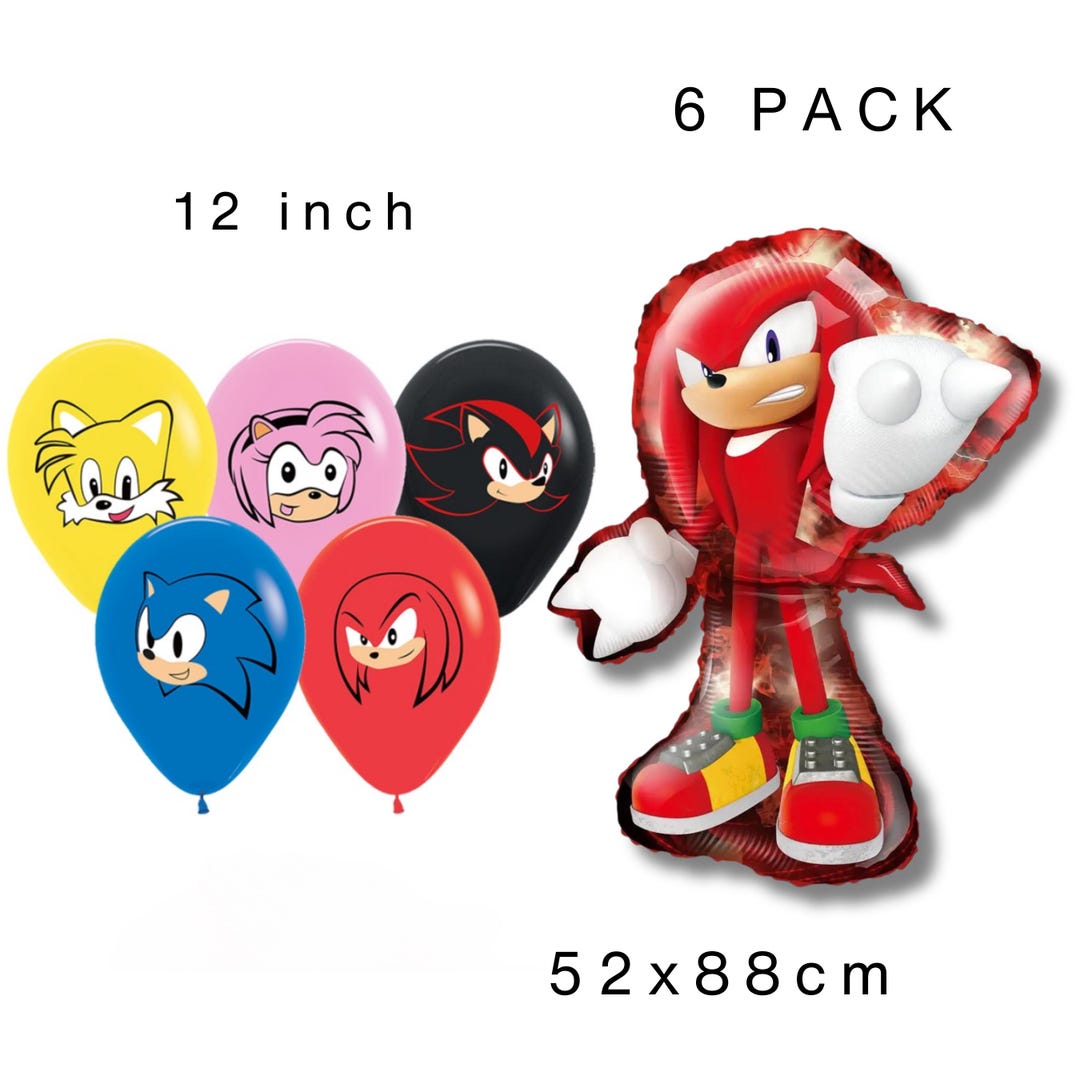 Knuckles Balloon, Knuckles Party Decorations, Sonic Party, Sonic Party ...