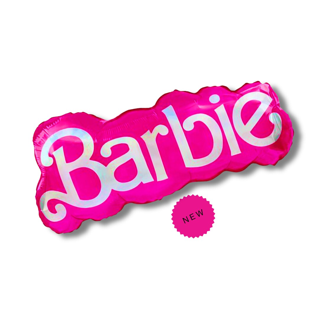 Barbie Logo Balloon Classic Balloon Barbie Party Come on Lets Go Party ...