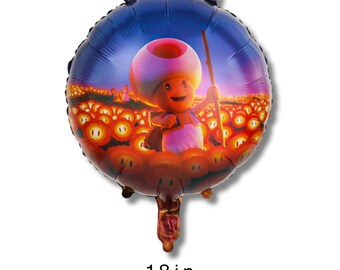 1 Super Mario Princess Peach Balloon Mario Party Supplies Birthday ...