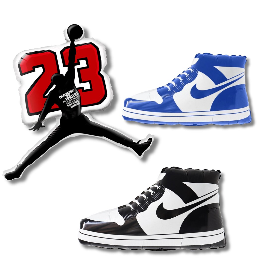 Shoe Balloon, Jordan Balloon, Basketball Party, Basketball Birthday ...