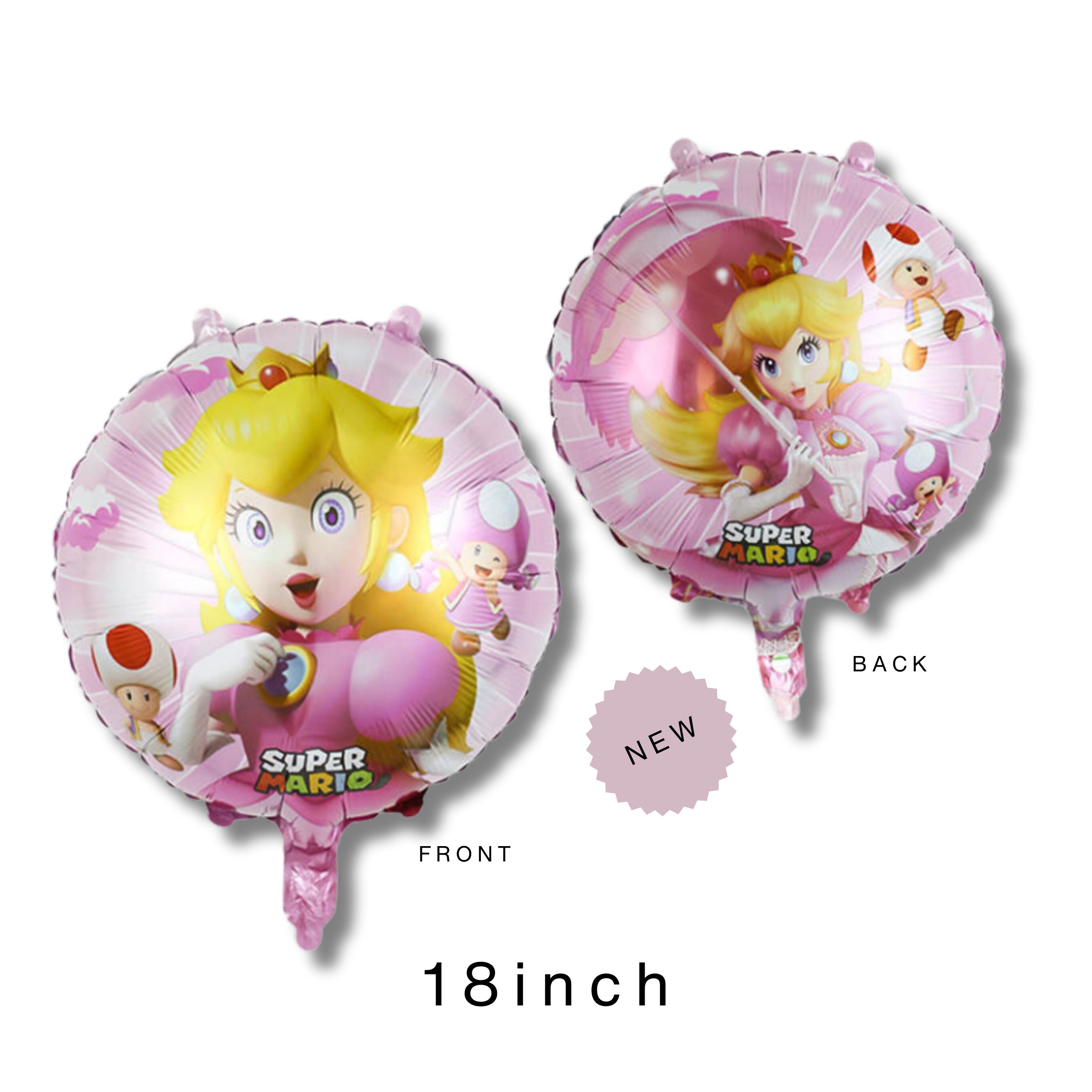 18inch Super Mario Princess Peach Balloon Mario Party Supplies Birthday ...