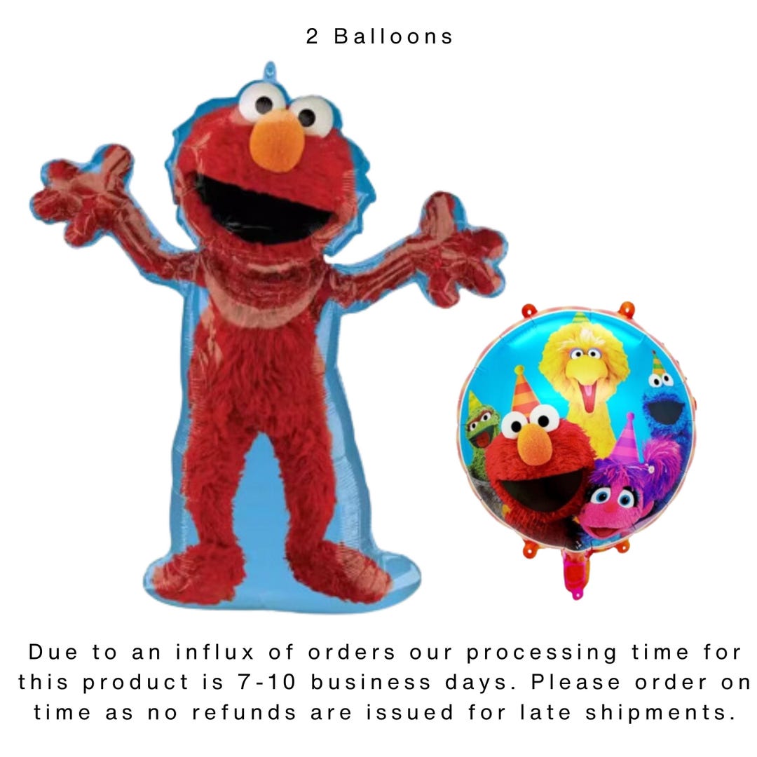 Elmo Balloons, Elmo Party, Sesame Street Party, Elmo Party Decor, Elmo ...