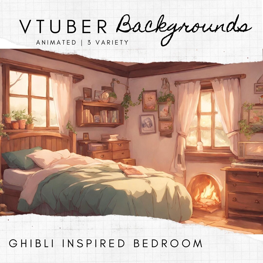 Animated Background for Vtuber Twitch Overlay Cottagecore Ambience ...