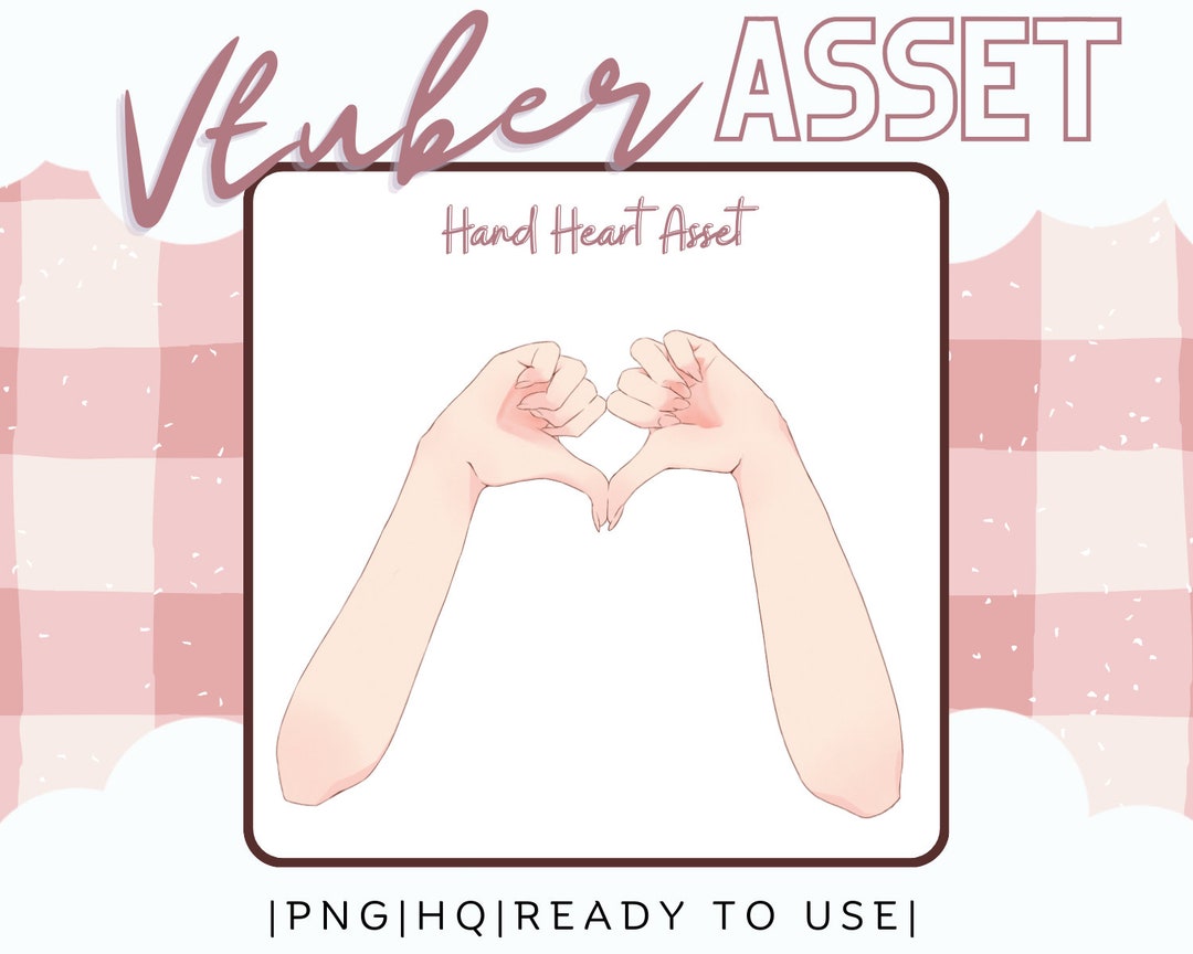 Vtuber Asset Hand Asset Heart Hand Sign - Etsy