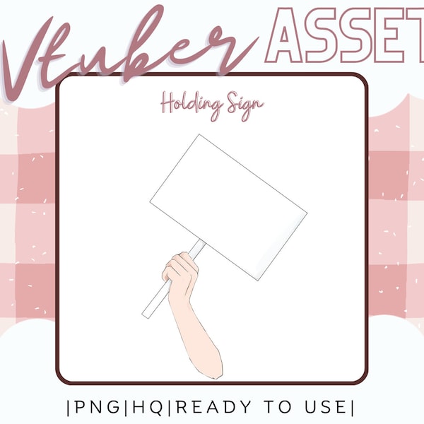 Vtuber Sign Asset - Etsy