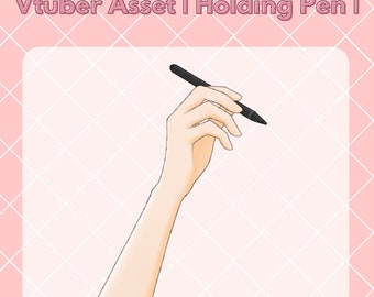 Vtuber Asset Holding Black Gun PNG Download - Etsy Canada