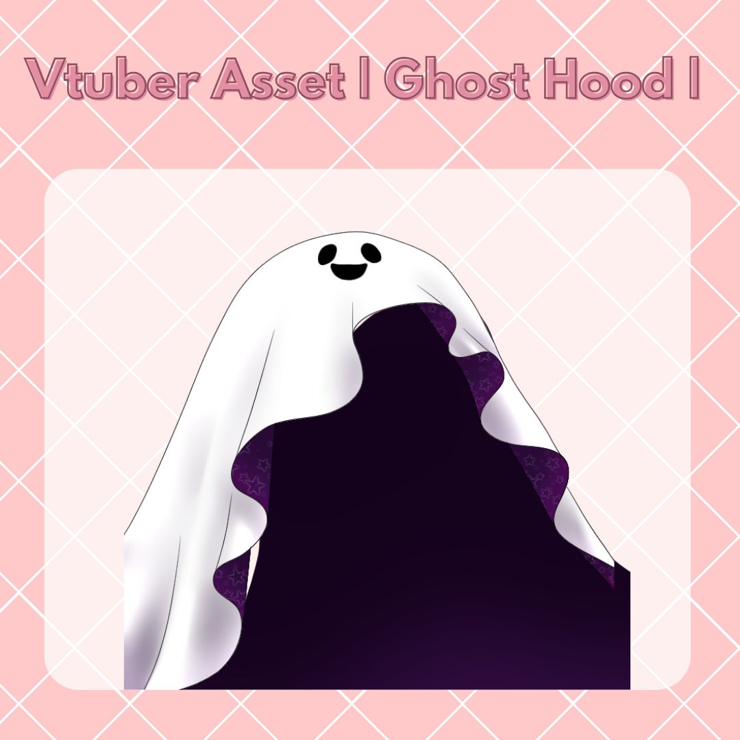Vtuber Asset Ghost Halloween Hood - Etsy Australia