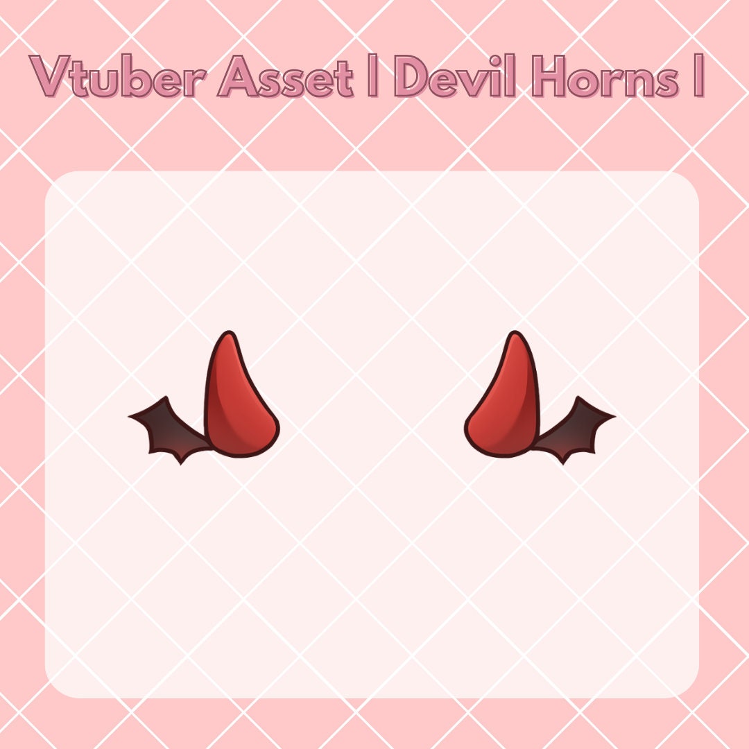 Vtuber Asset Halloween Devil Horns - Etsy