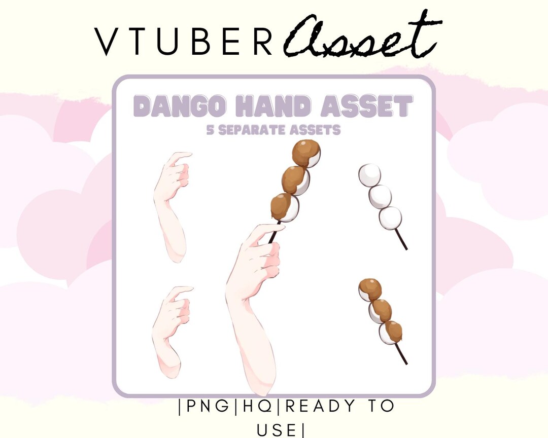 Vtuber Asset Dango Hand Asset Multiple Separate Assets - Etsy