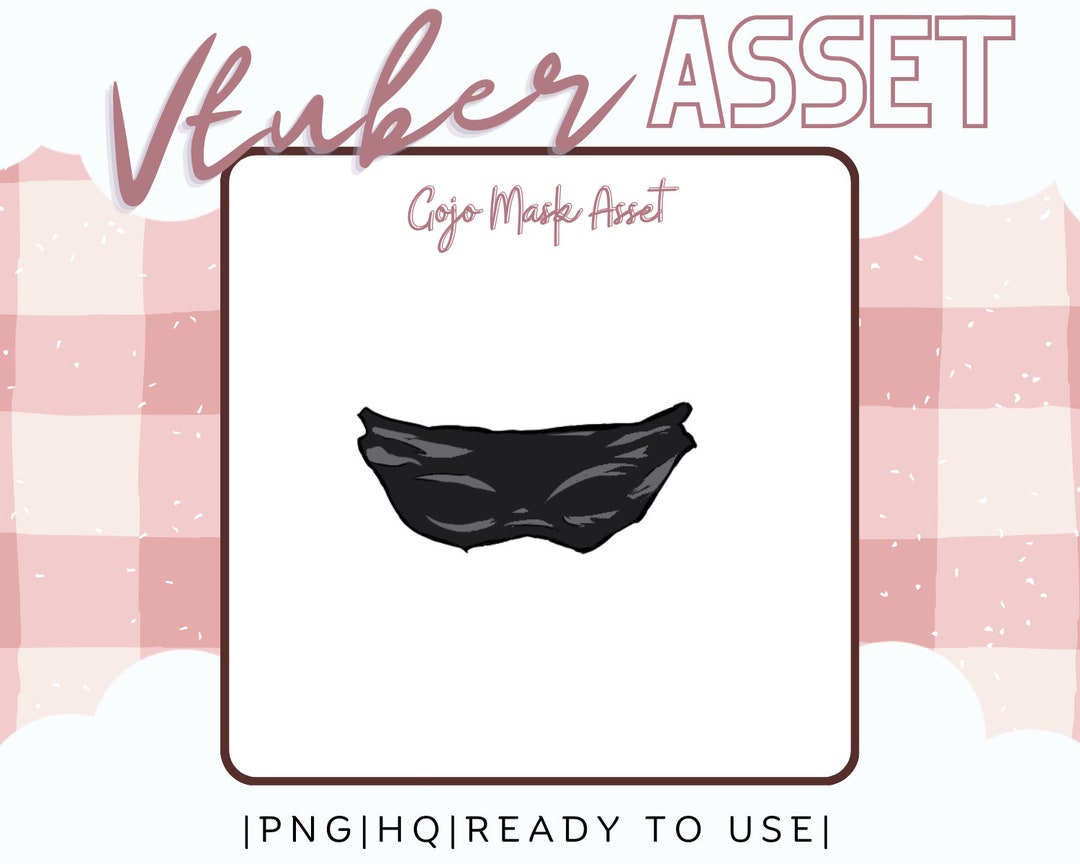 Vtuber Asset Gojo Mask Asset Costume - Etsy