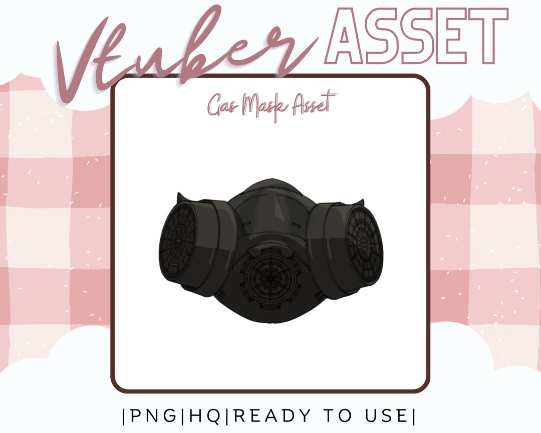Vtuber Asset - Gas Mask - Prop Accessory Overlay - Halloween ...