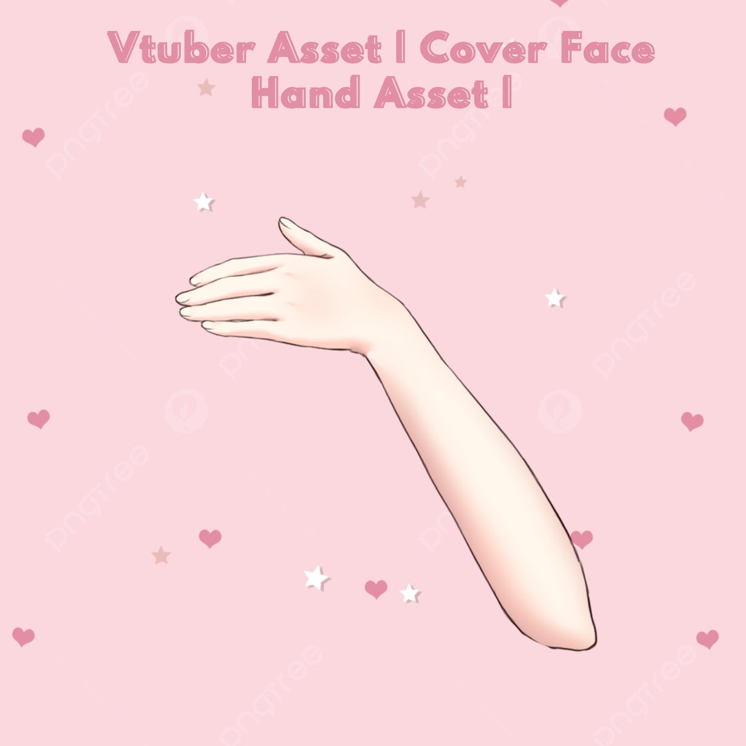 Vtuber Asset Covering Mouth Hand Asset (Instant Download) - Etsy