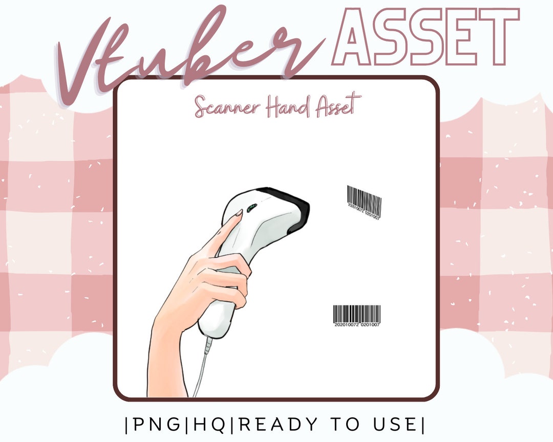 Vtuber Asset Scanner Hand Asset With Code - Etsy