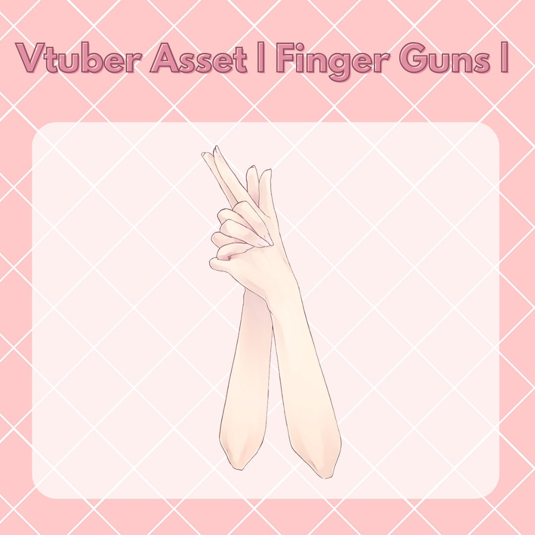 Vtuber Asset Hand Asset Finger Guns - Etsy Canada