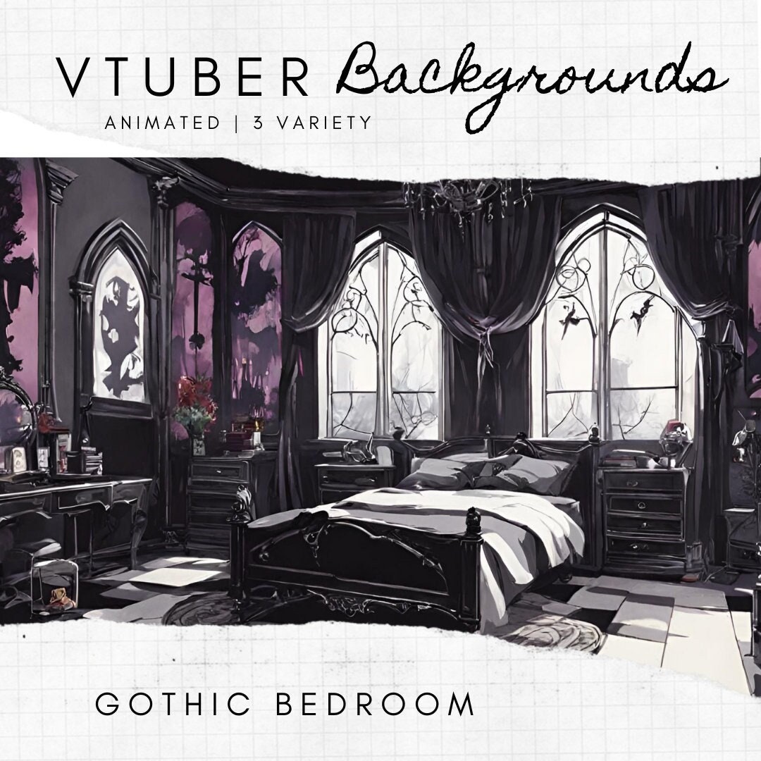 Animated Background for Vtuber Twitch Overlay Gothic Ambience Dark ...