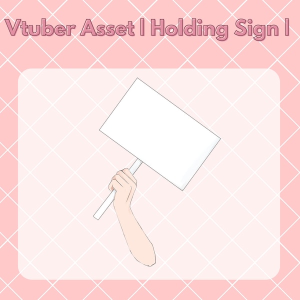 Vtuber Sign Asset - Etsy