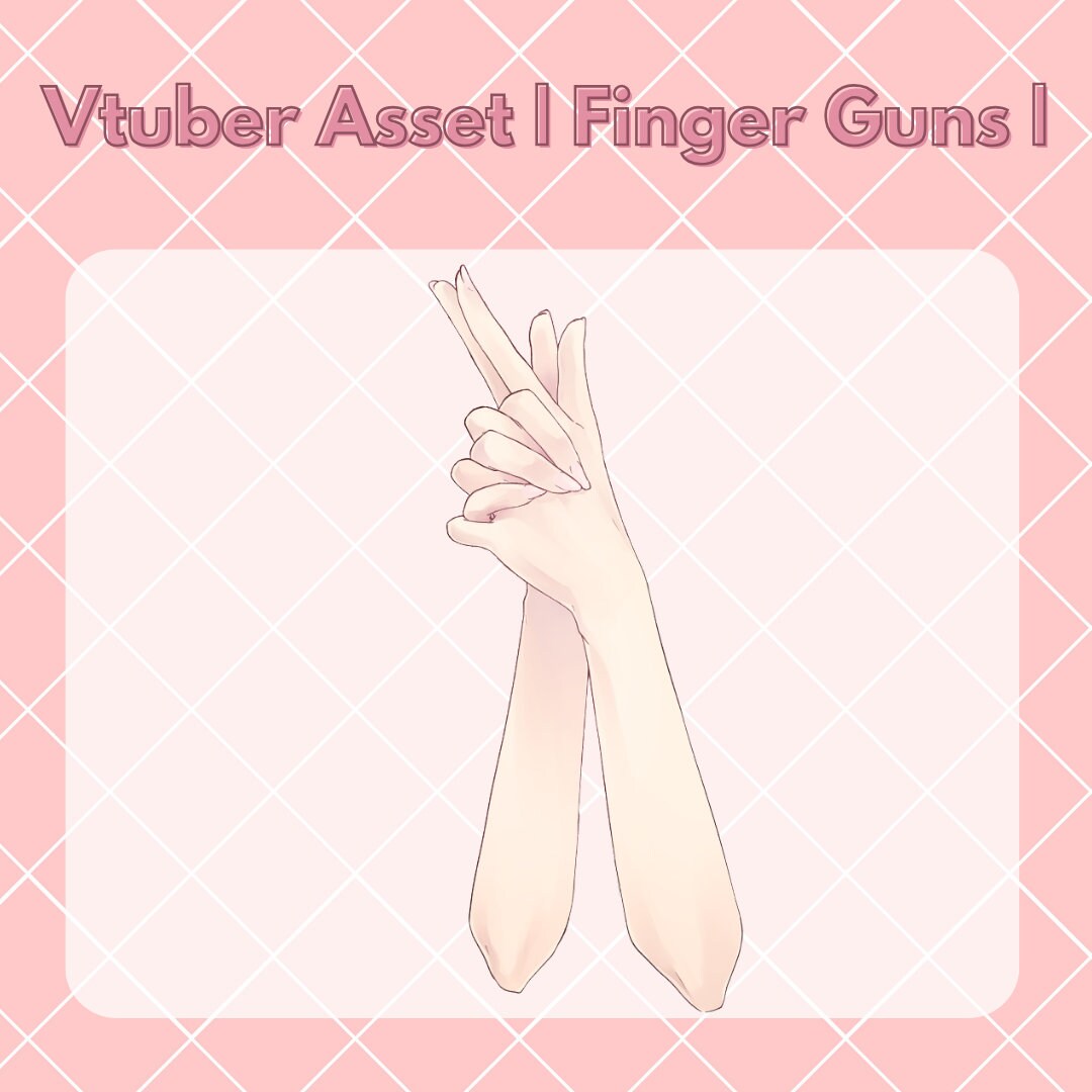 Vtuber Asset Hand Asset Finger Guns - Etsy