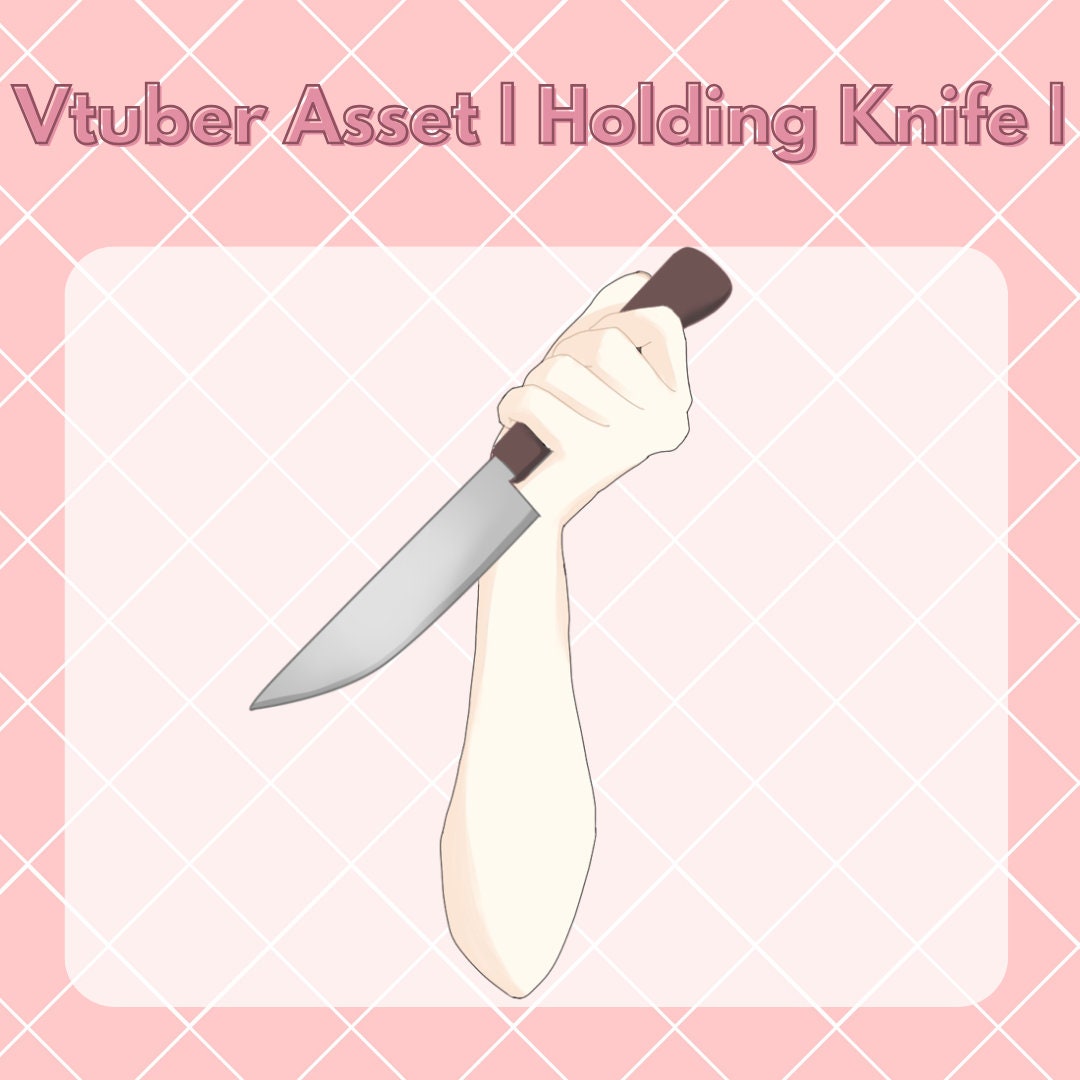 Vtuber Asset Hand Asset Holding Knife - Etsy