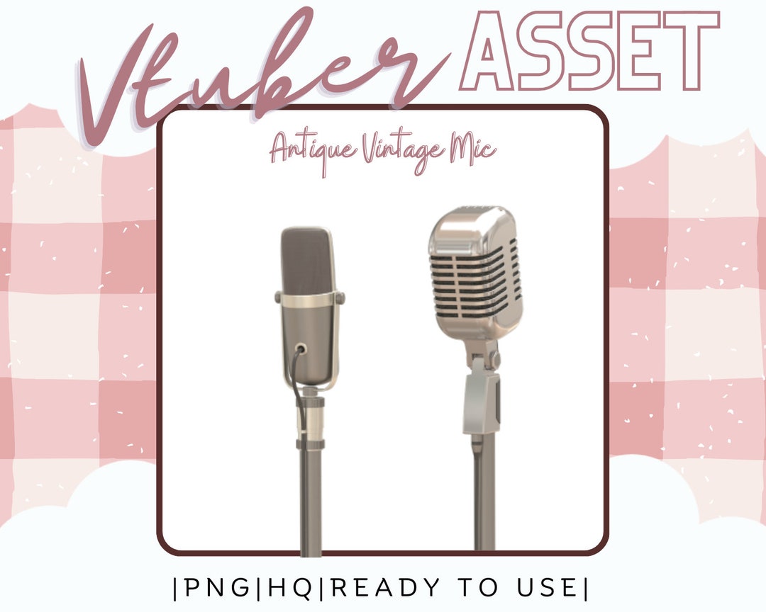 Vtuber Asset Vintage Mic - Etsy