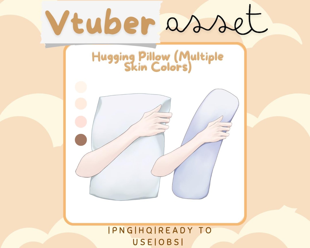 Vtuber Asset Hugging Pillow Asset Customizable OBS Vtube Studio ...
