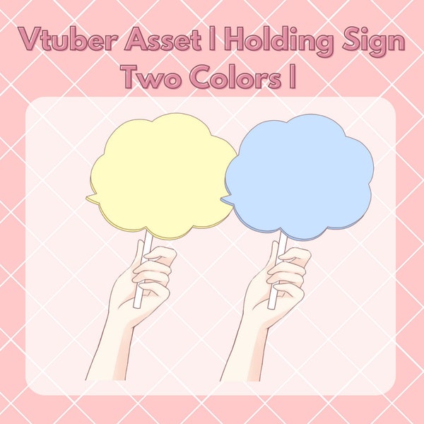 Vtuber Sign Asset - Etsy
