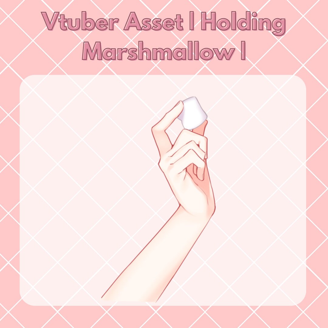 Vtuber Asset Hand Asset Holding Marshmallow - Etsy